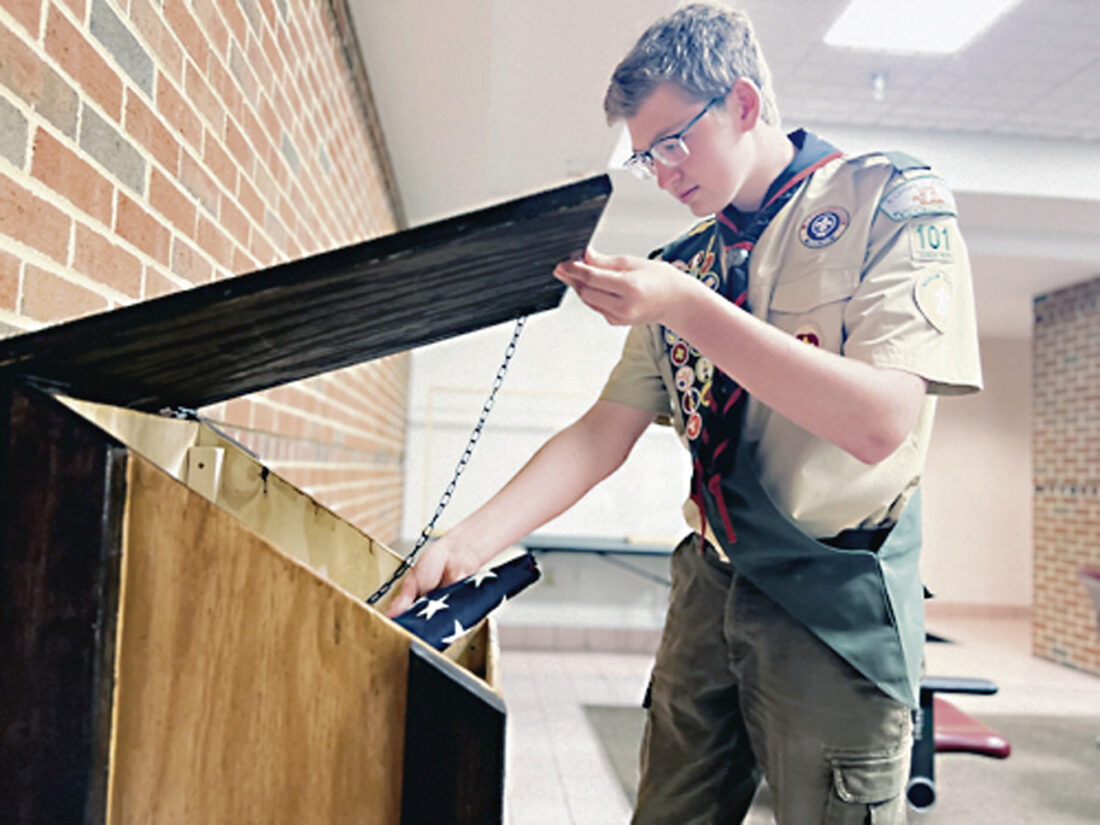 Flag Day: Scout builds drop boxes | News, Sports, Jobs - Tribune Chronicle
